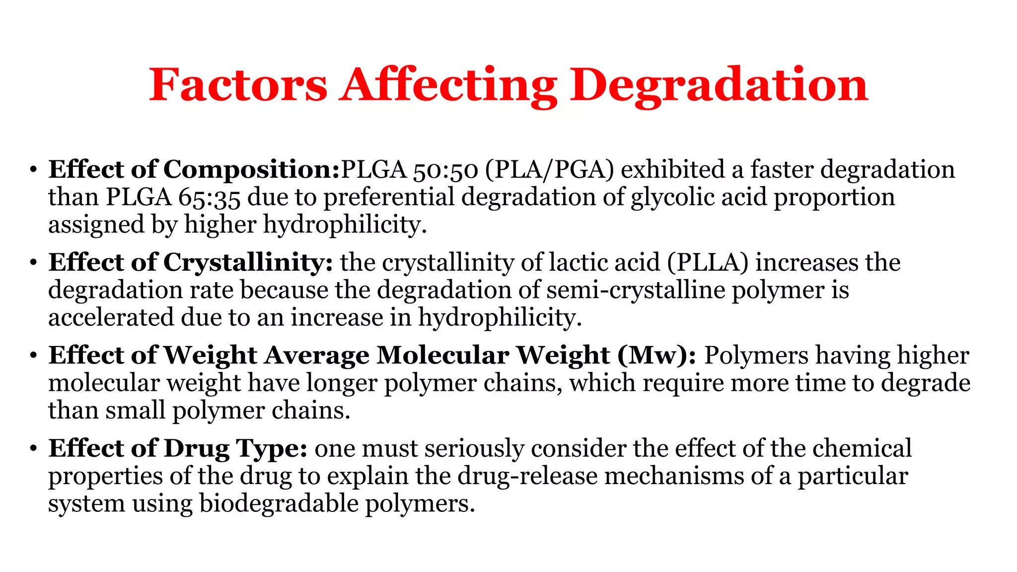 PLGA Role in Biopharmaceutics | PPTX