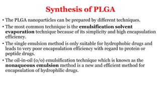 PLGA Role in Biopharmaceutics | PPTX