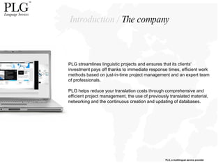 PLG Language Services | PPS | Desktop Publishing | Computer Software ...