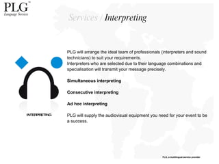 PLG Language Services | PPS | Desktop Publishing | Computer Software ...