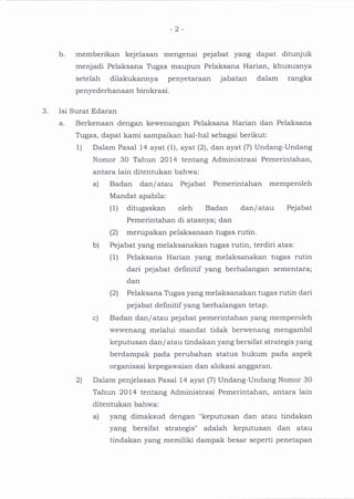 Plh plt kewenangan aspek kepegawaian | PDF