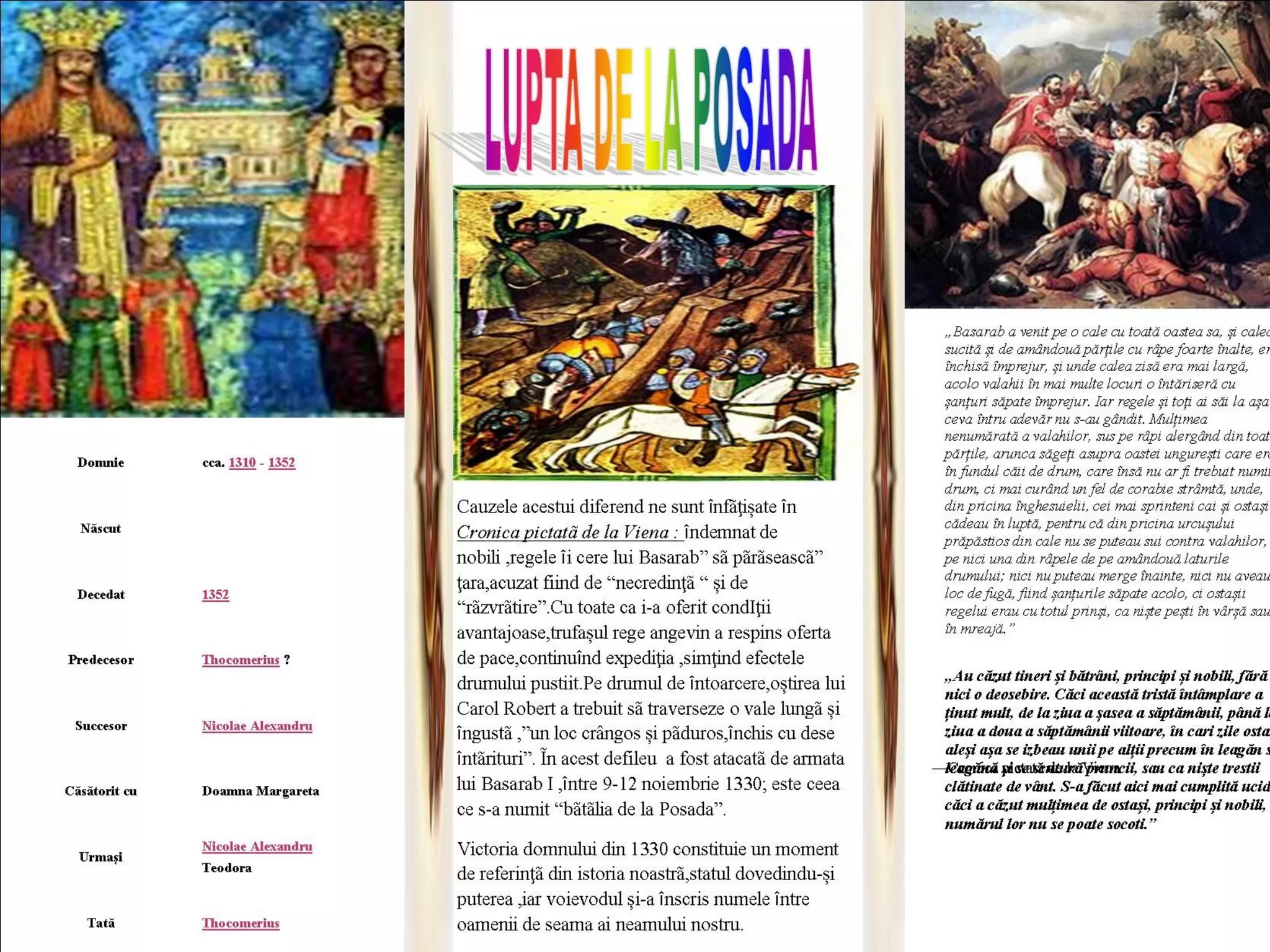 Pliant Basarab I | PPT
