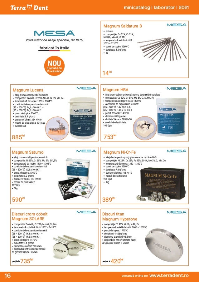 Pliant laborator TerraDent 2021 | PDF