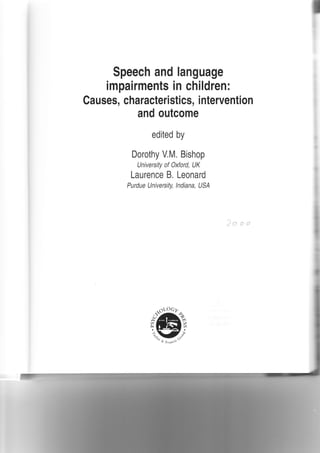 Pragmatic language impairment in relation to autism and SLI | PDF