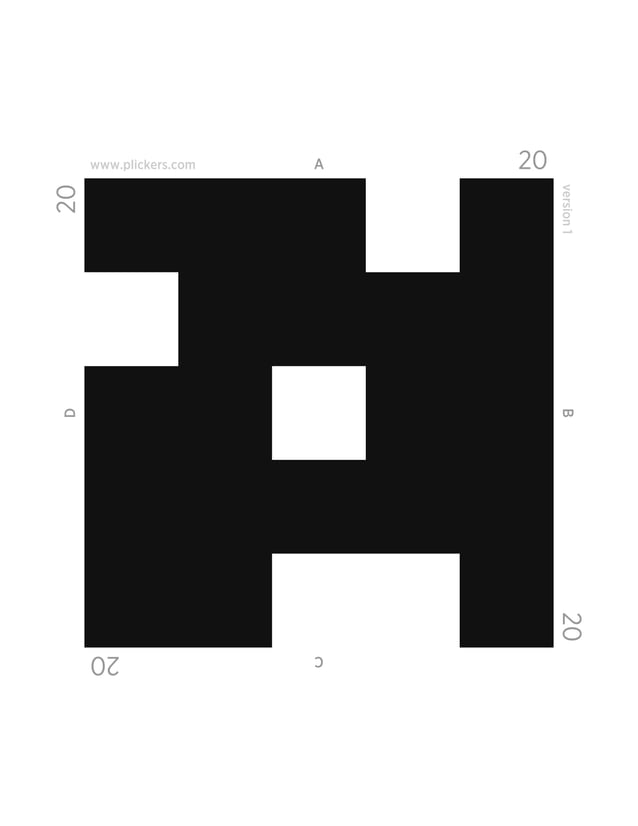 Plickers cards 1up_1-40 | PDF