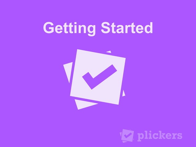 Plickers Getting Started | PPTX