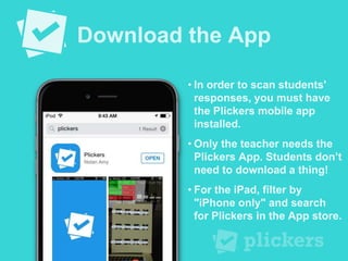 Plickers Getting Started | PPTX