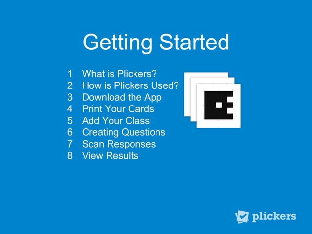 Plickers getting started | PPTX | Tablets and E-readers | Consumer Electronics