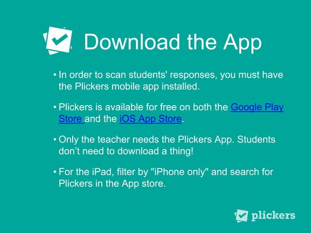 Plickers getting started | PPTX | Tablets and E-readers | Consumer Electronics