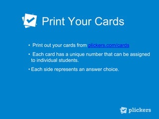 Plickers getting started | PPTX