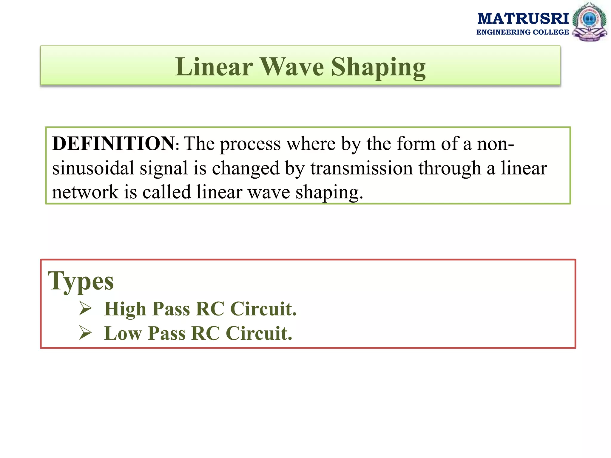 Pulse & Linear Integrated Circuits | PPT