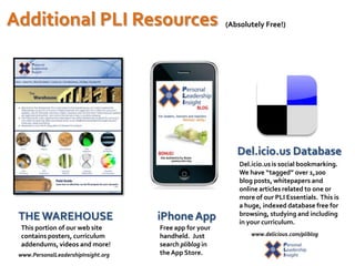 PLI Curriculum Overview | PPTX | Education