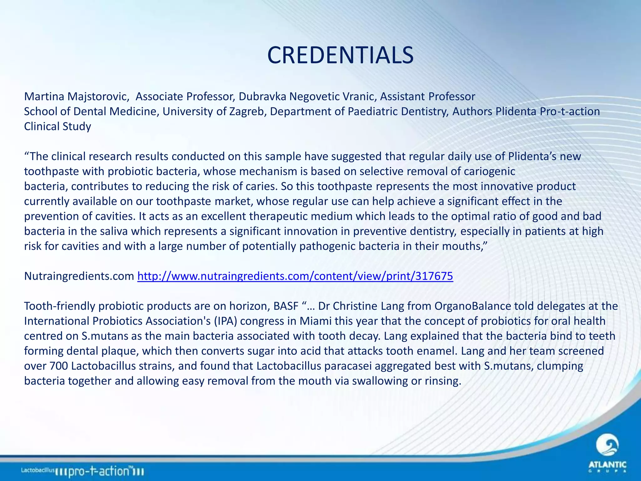 Plidenta pro t-action toothpaste presentation | PPT