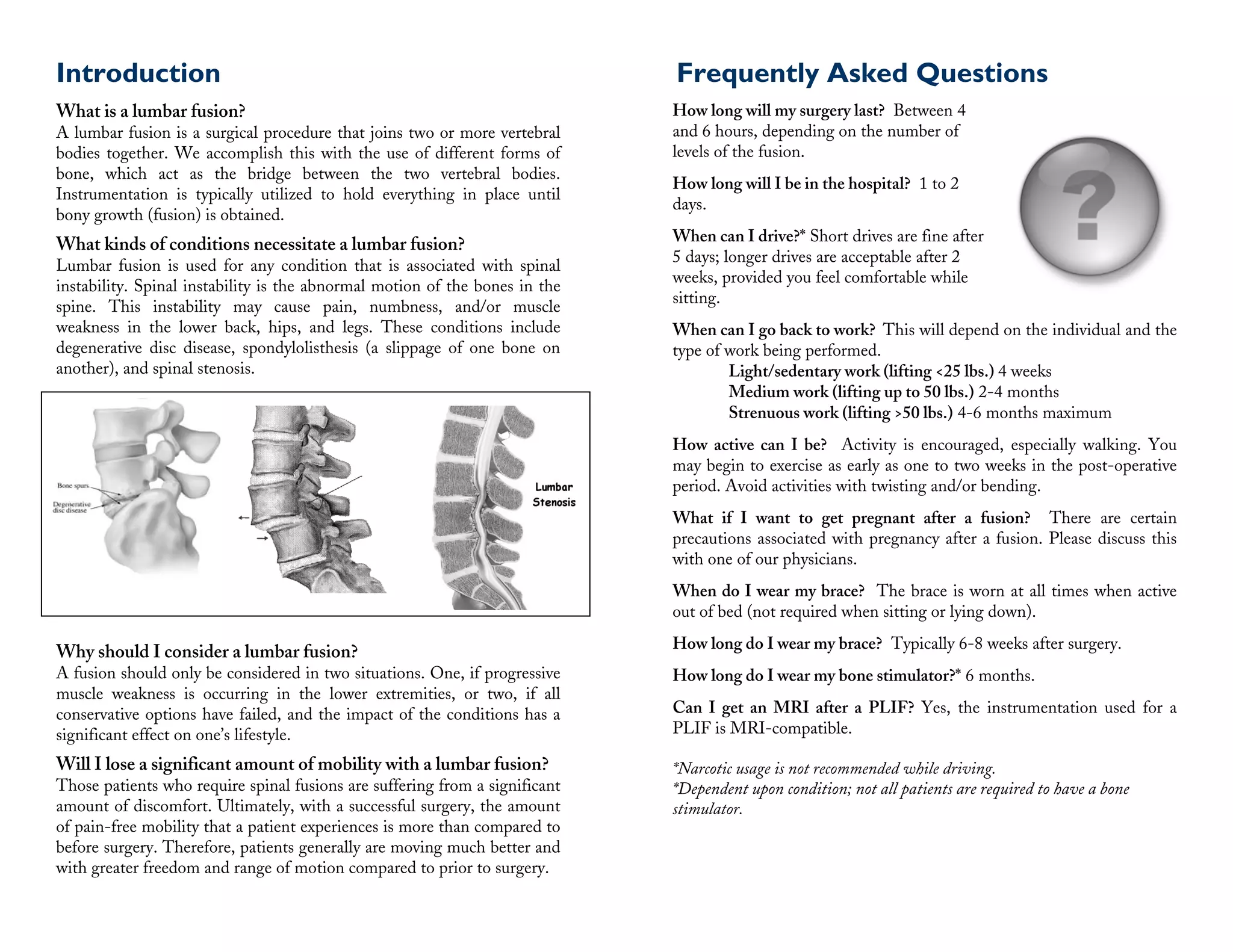 Posterior Lumbar Interbody Fusion | PDF
