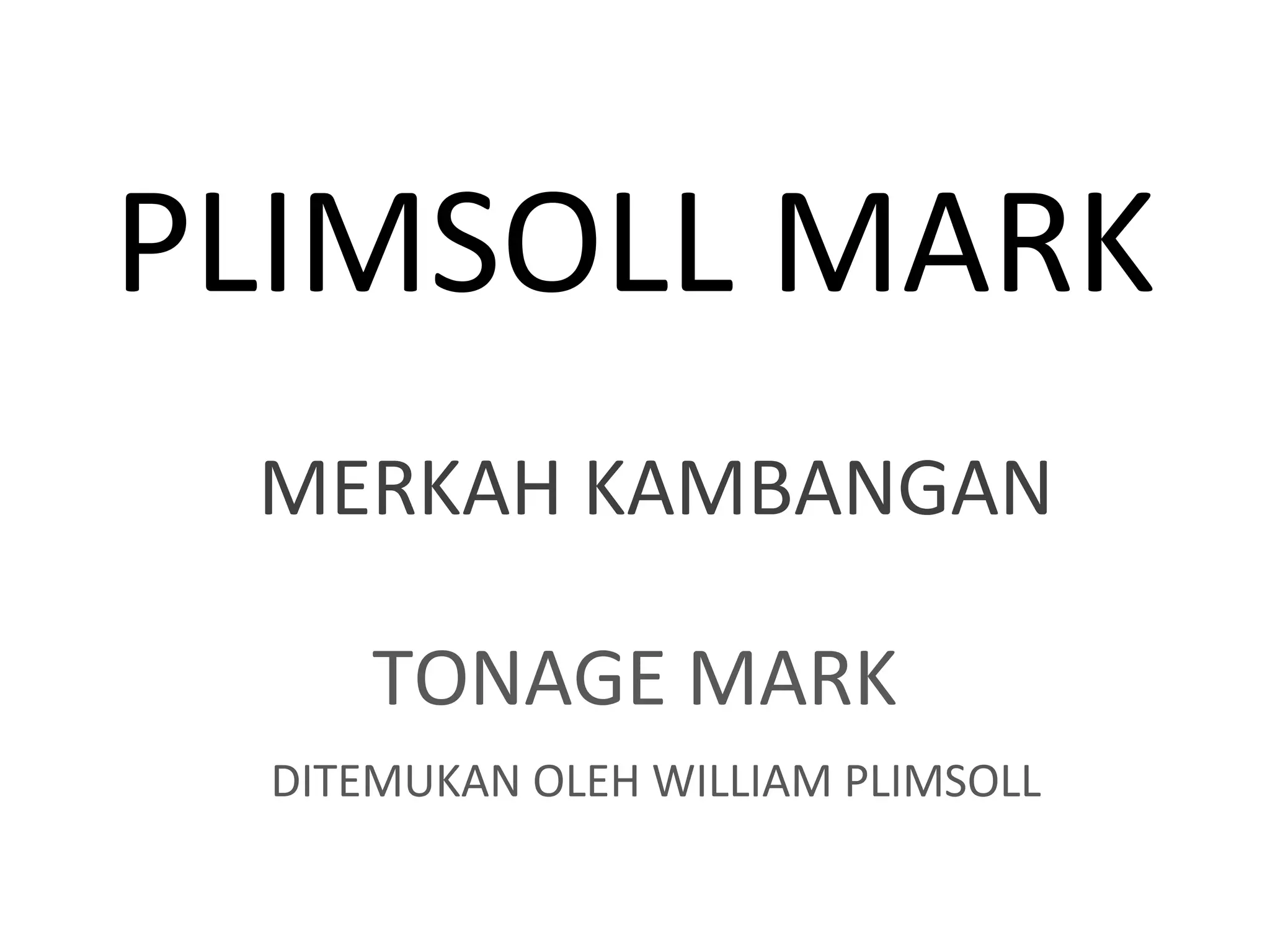 Plimsoll mark | PPT