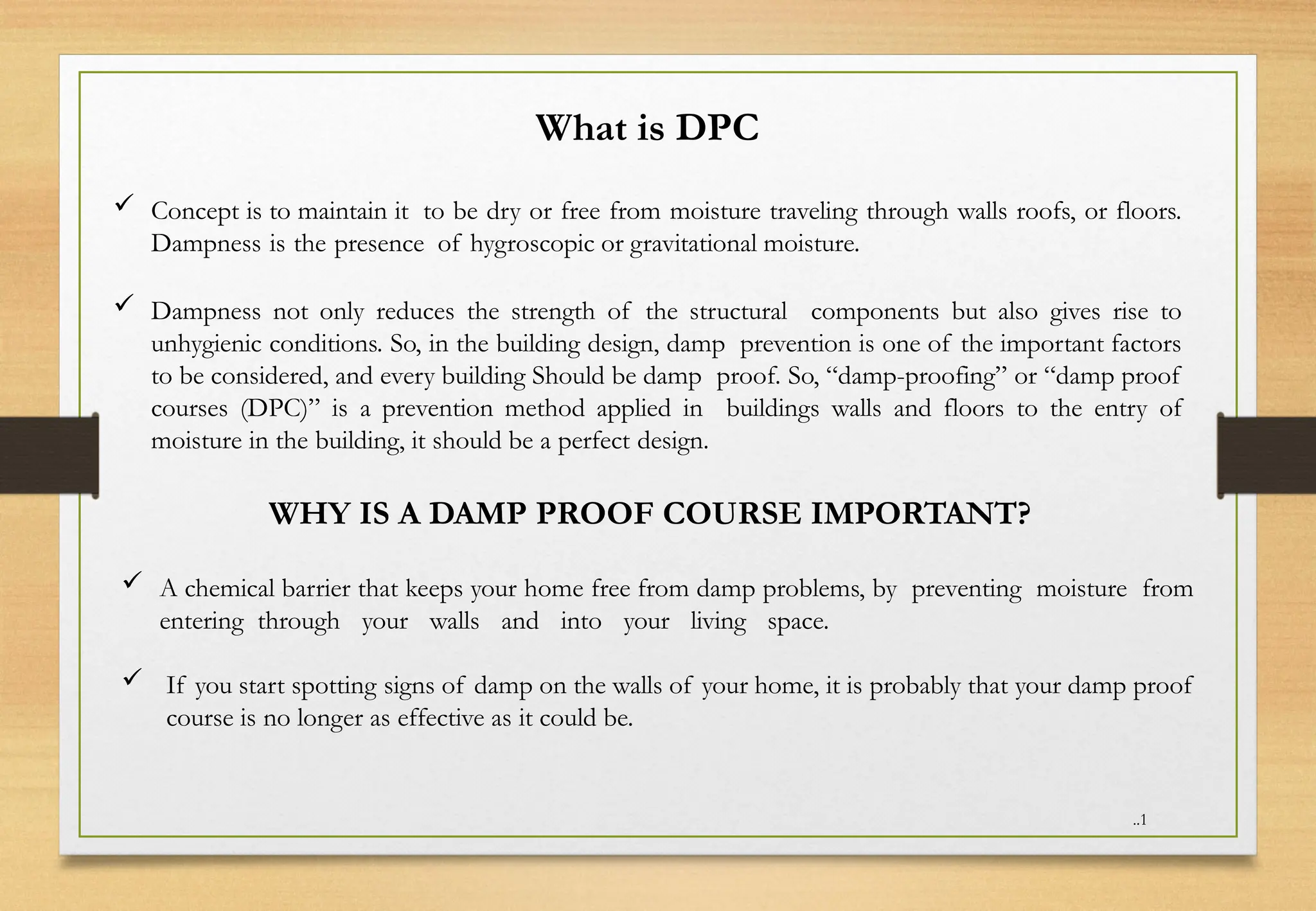 Plinth & Damp Proof Course | PPTX