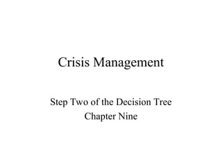 Crisis Management Strategies Plionis_PP9.ppt