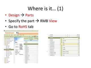 ARAS RoHS usage introduction | PPTX