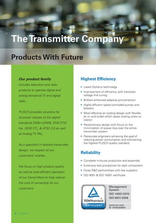 Plisch DTV Transmitter Summary 2018 | PDF