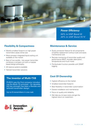 Plisch DTV Transmitter Summary 2018 | PDF