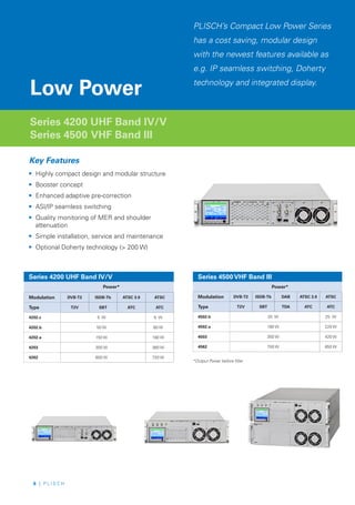 Plisch DTV Transmitter Summary 2018 | PDF