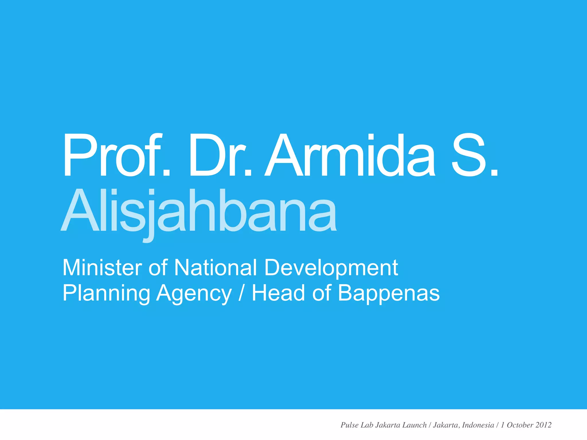 Pulse Lab Jakarta Launch Presentation | PDF