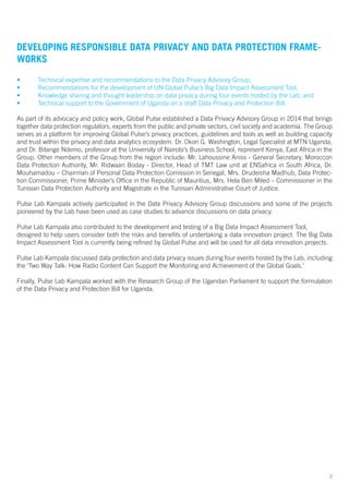 Track 2 progress report 2015-2016 Pulse Lab Kampala | PDF | Business Expos & Conferences | Events