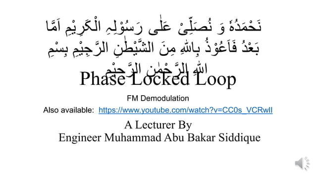 FM Demodulation Using Phase Locked Loop | PPTX | Digital Audio | Computer Software and Applications
