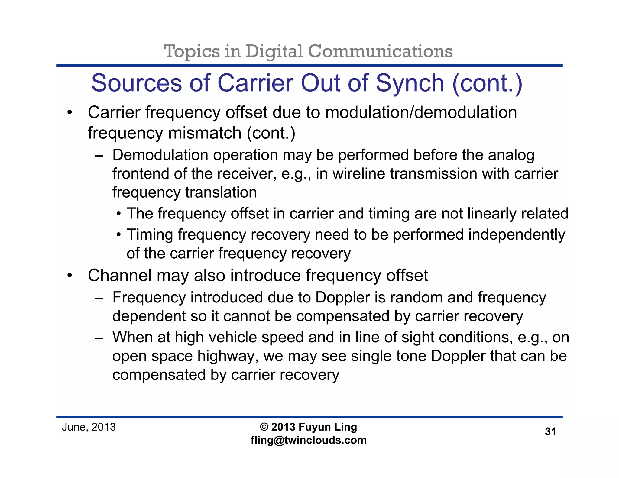 Pll carrier synch f-ling_v1.2 | PDF