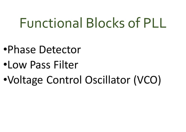 Pll and vco | PPT