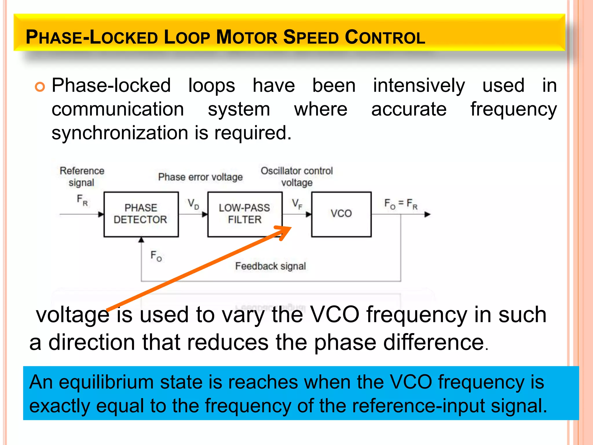 Phase Lock Loop control of dc drive | PPTX