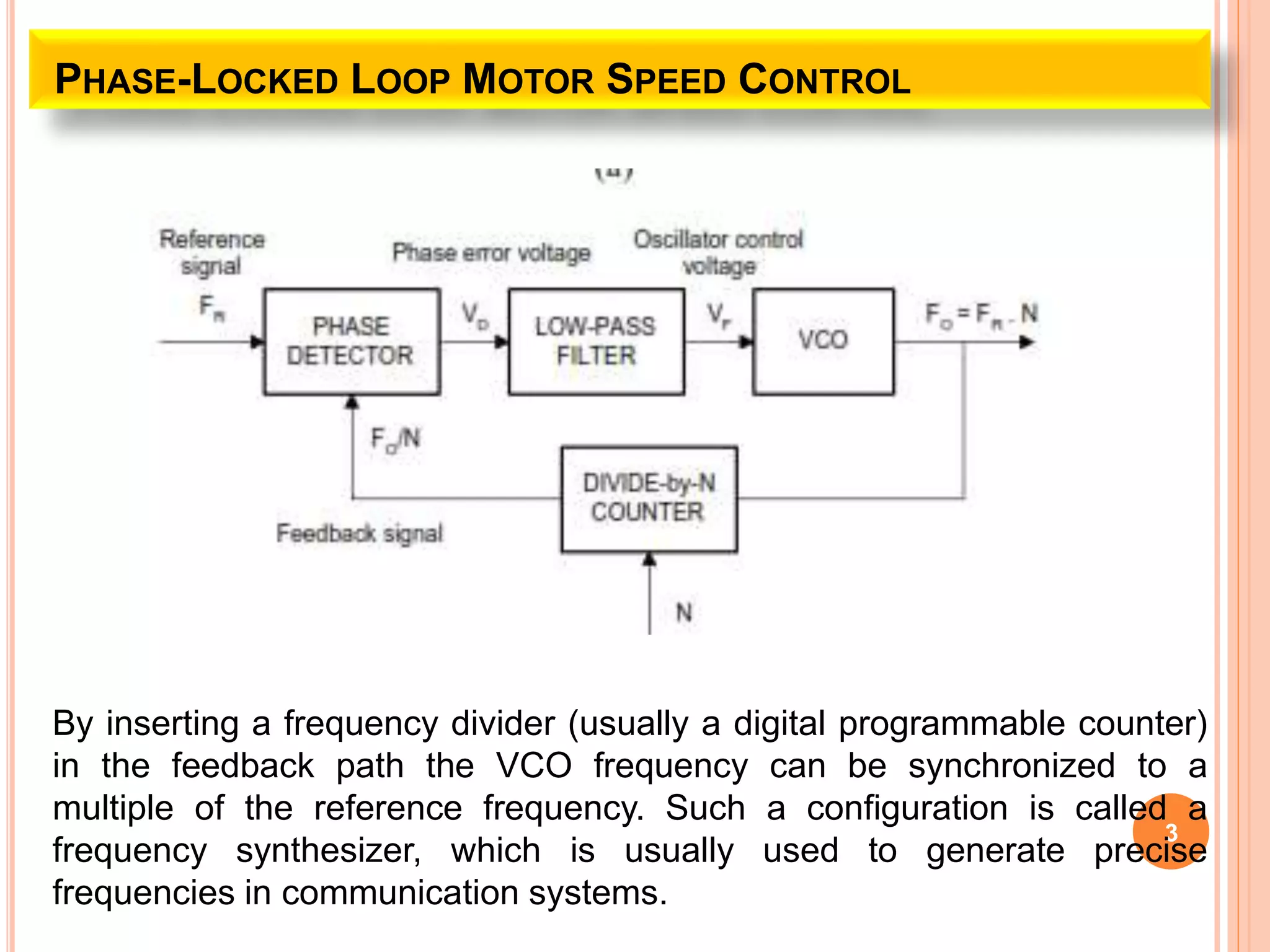 Phase Lock Loop control of dc drive | PPT