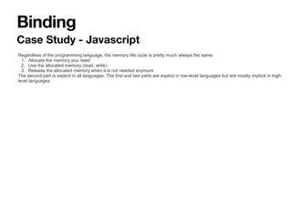 PL Lecture 02 - Binding and Scope | PDF