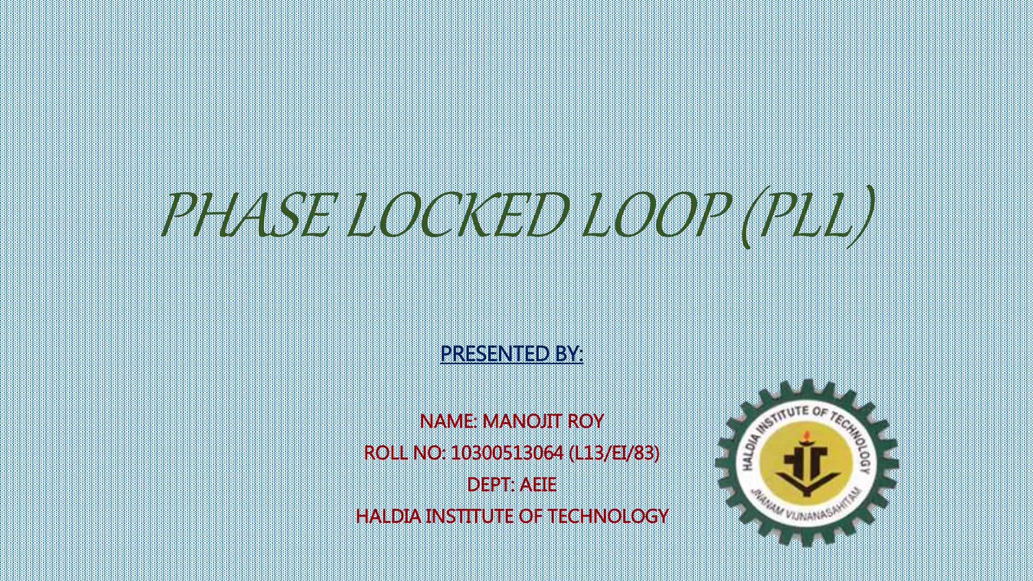 Phase Locked Loop Pll Pptx Digital Audio Computer Software And Applications