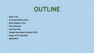 Phase Locked Loop (PLL) | PPTX