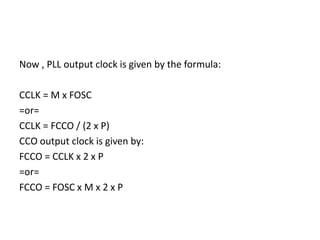 Pll in lpc2148 | PPTX
