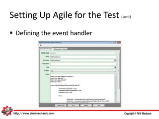 Running SQL from a Groovy Event Handler in Agile PLM | PPTX