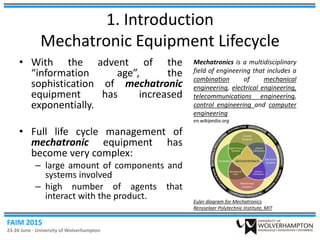 A novel approach for product lifecycle management of mechatronic ...