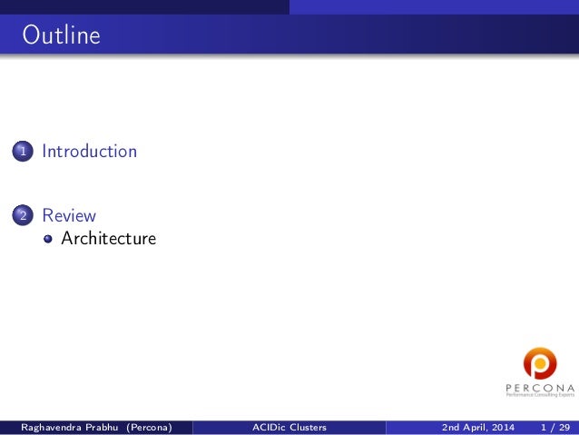Acidic Clusters Review Of Current Relation Databases With Synchronou