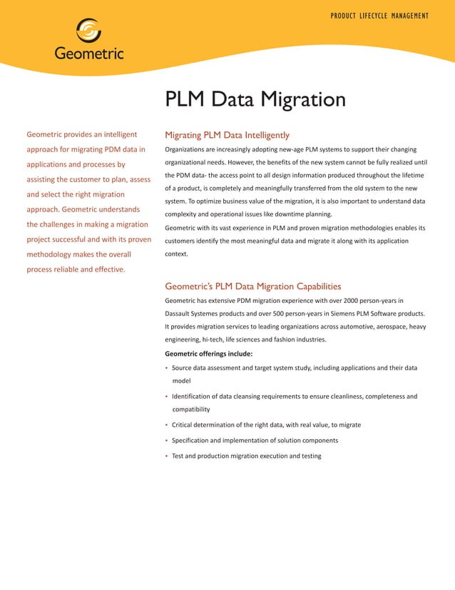 Plm Data Migration | PDF