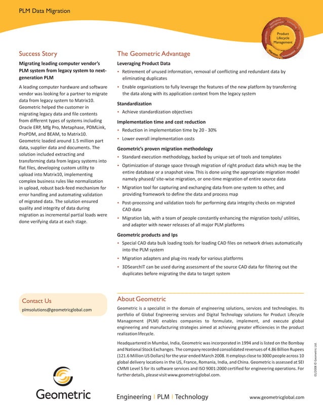 Plm Data Migration Pdf Databases Computer Software And Applications