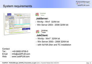 PlmJobManager NX Refile Presentation english | PPT