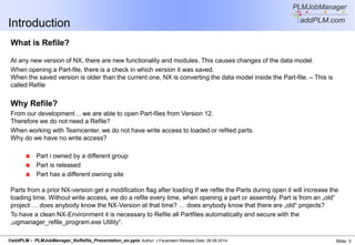 PlmJobManager NX Refile Presentation english | PDF