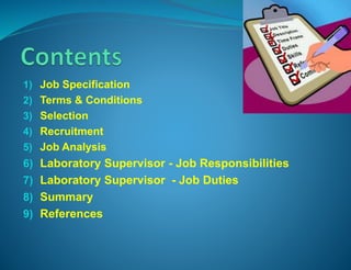 Recruitment of Pathology laboratory Supervisor | PPTX | Resume Writing ...