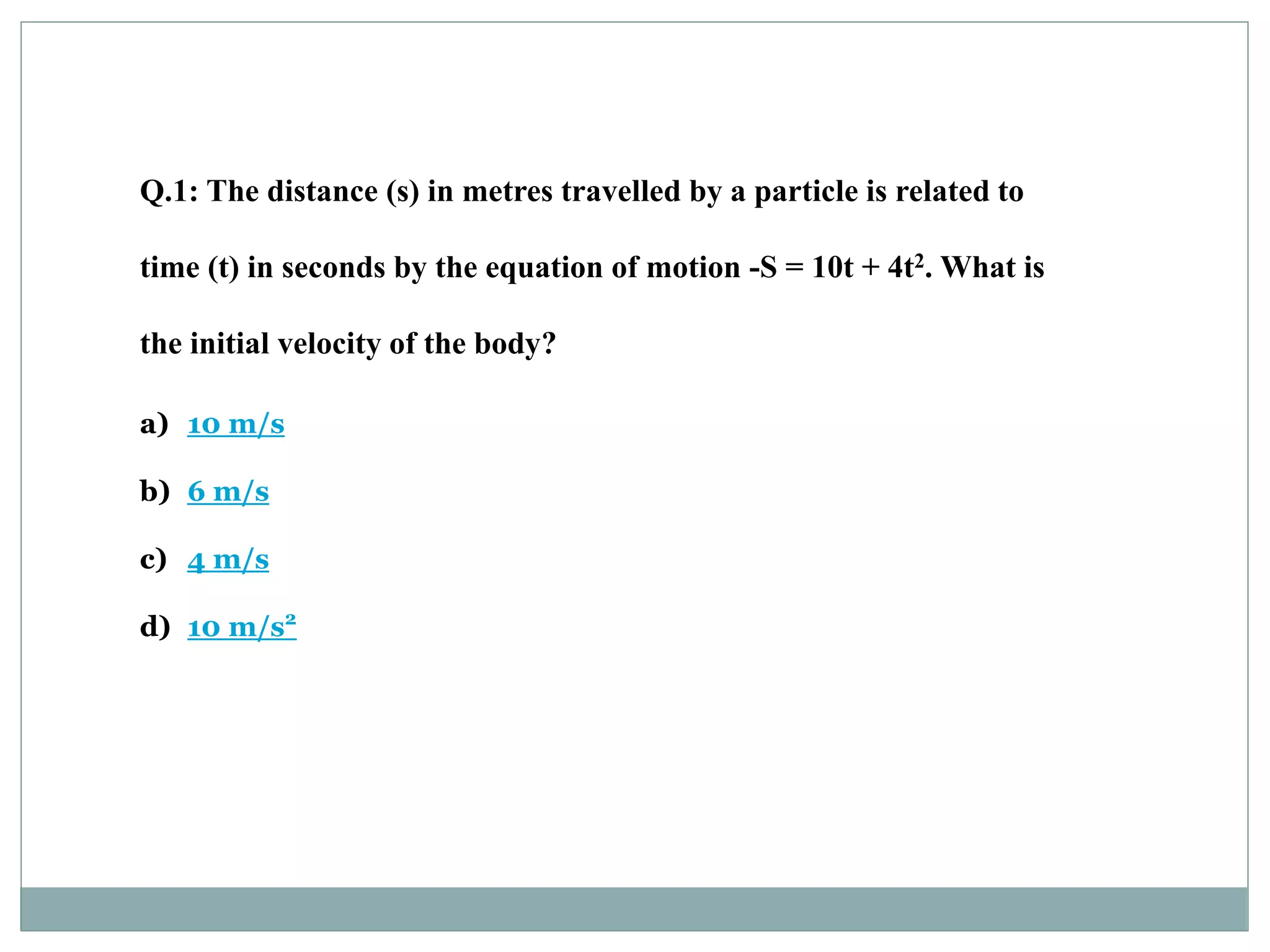 Plm science on motion | PPTX
