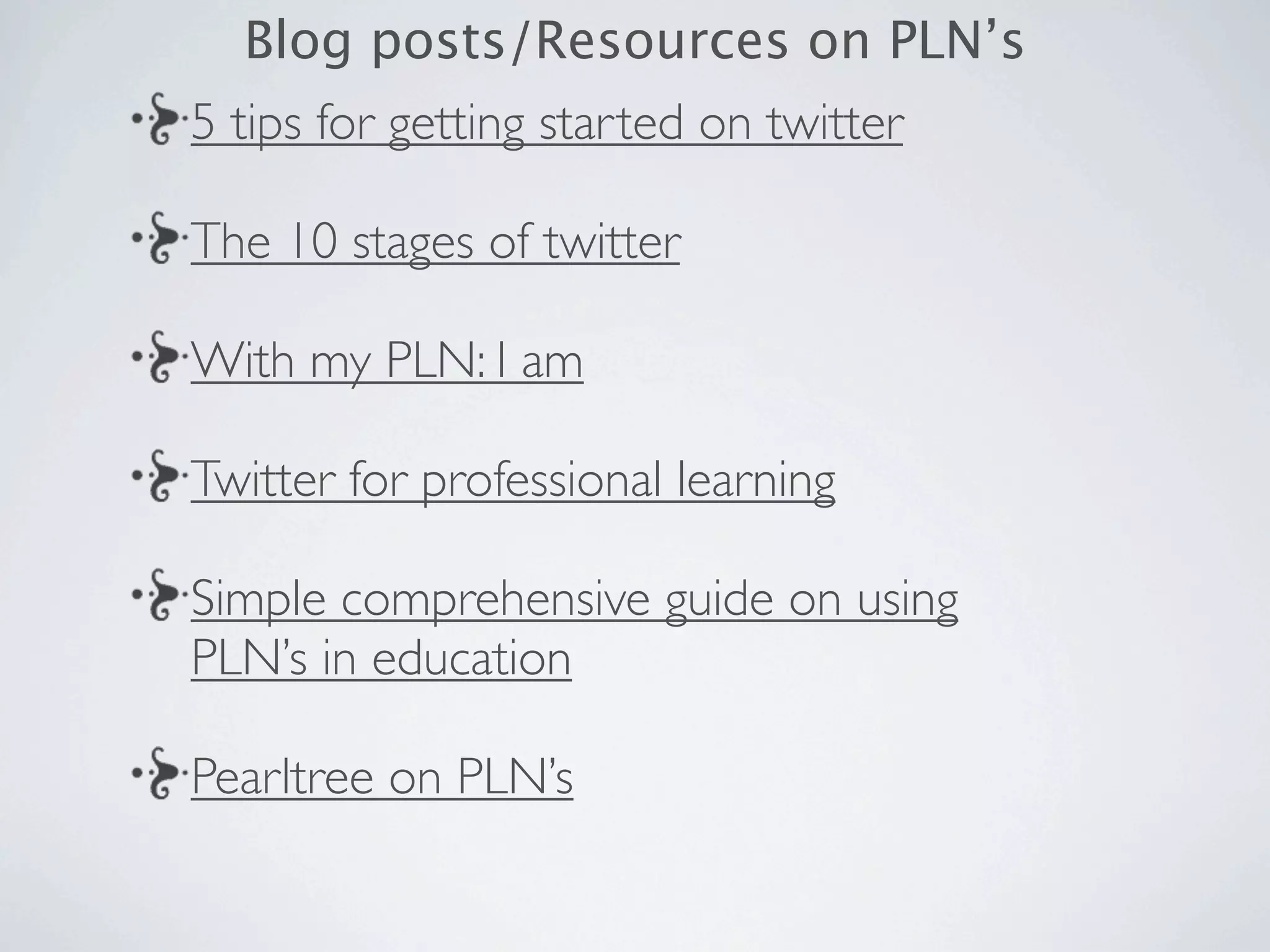 Developing a PLN | PPT