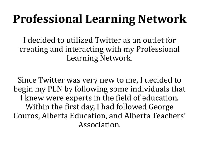 Professional Learning Network | PPT