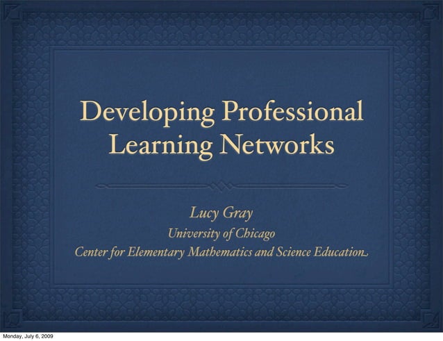 Professional Learning Networks - iSummit | PPT