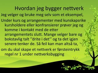 Personlig Nettverk (PLN) | PPT