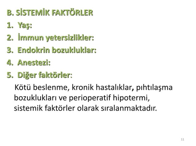 Enfeksiyon Riski Sunum | PPTX